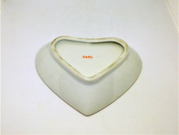 Vintage Victorian Dish, Heart Dish, Portrait Heart Di… - Gem