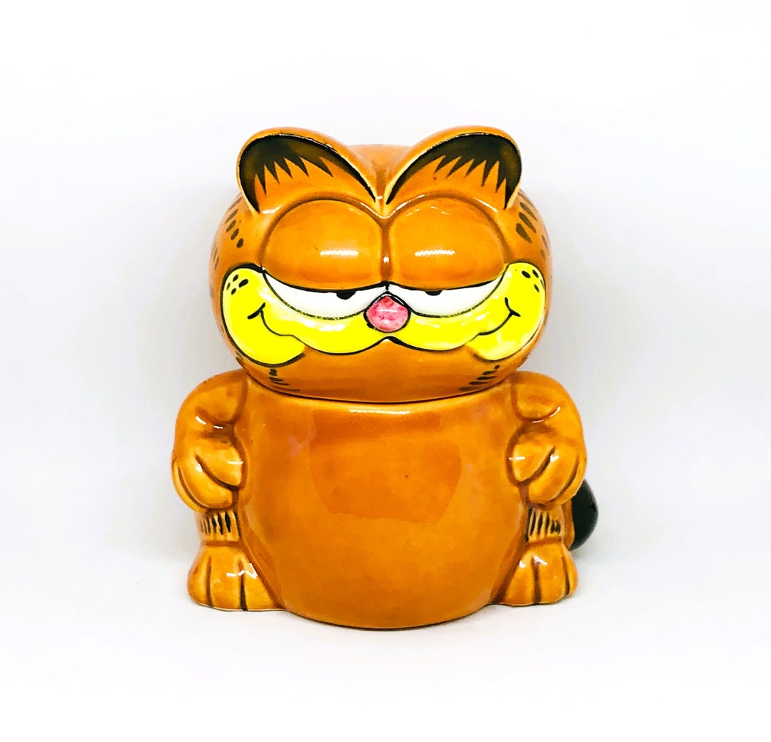 Vintage Garfield, Garfield Sugar Bowl, Garfield Ceramic Jar, Garfield ...