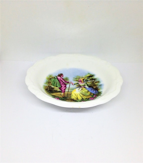 Vintage Queen Anne, Queen Anne Dish, Victorian Scene… - Gem