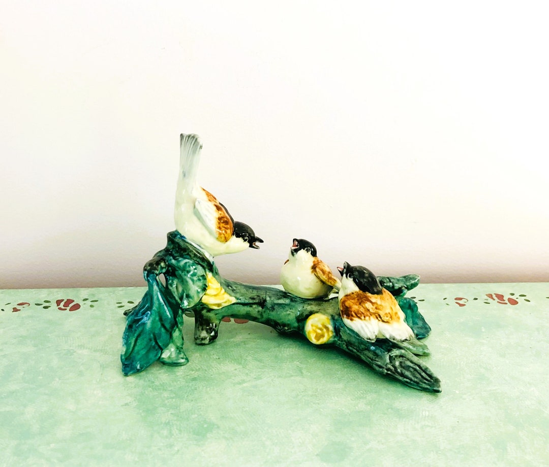 Vintage Stangl Bird Figurine Vintage Stangl Chickadee Birds - Etsy