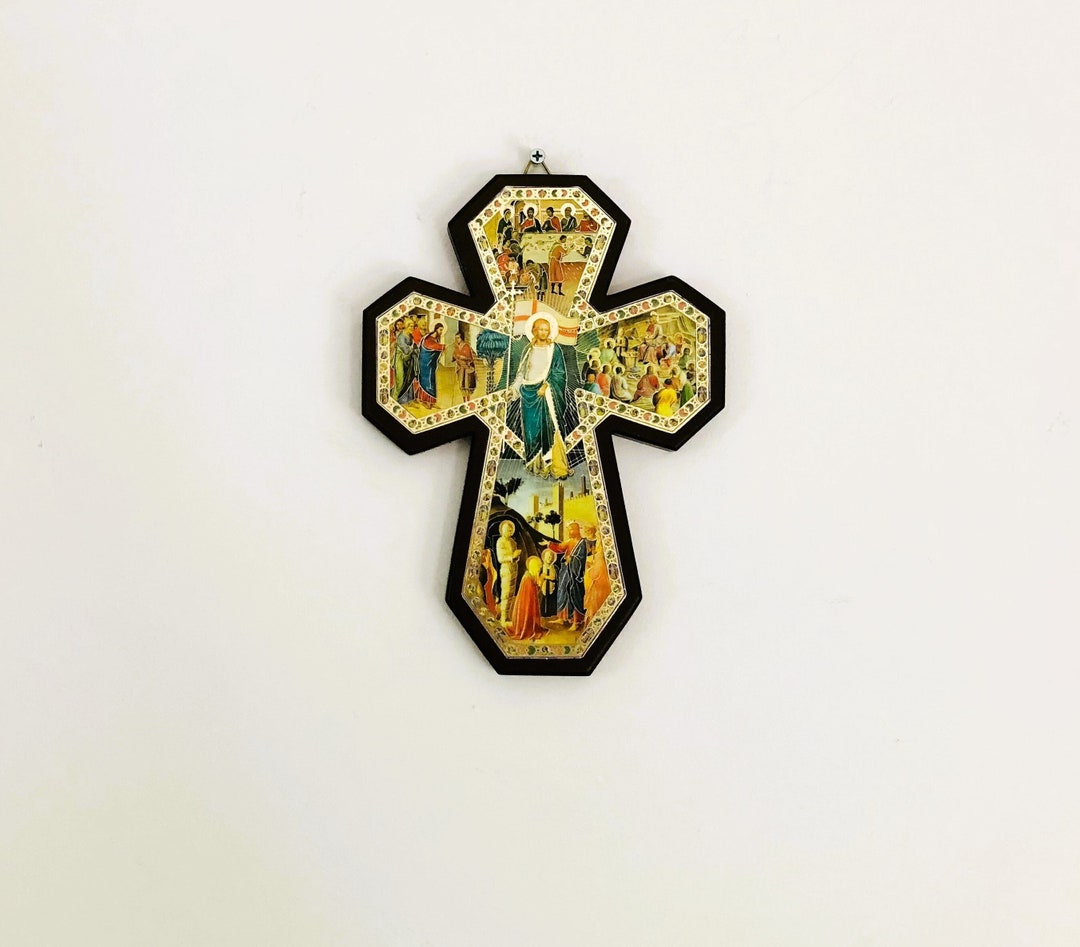 Vintage Holy Trinity Cross,foil Cross, Divine Inspiration, Religious ...