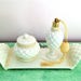 Vintage Avon, Vanity Set, 3pc Vanity Set, Quilted Look Vanity Set ...