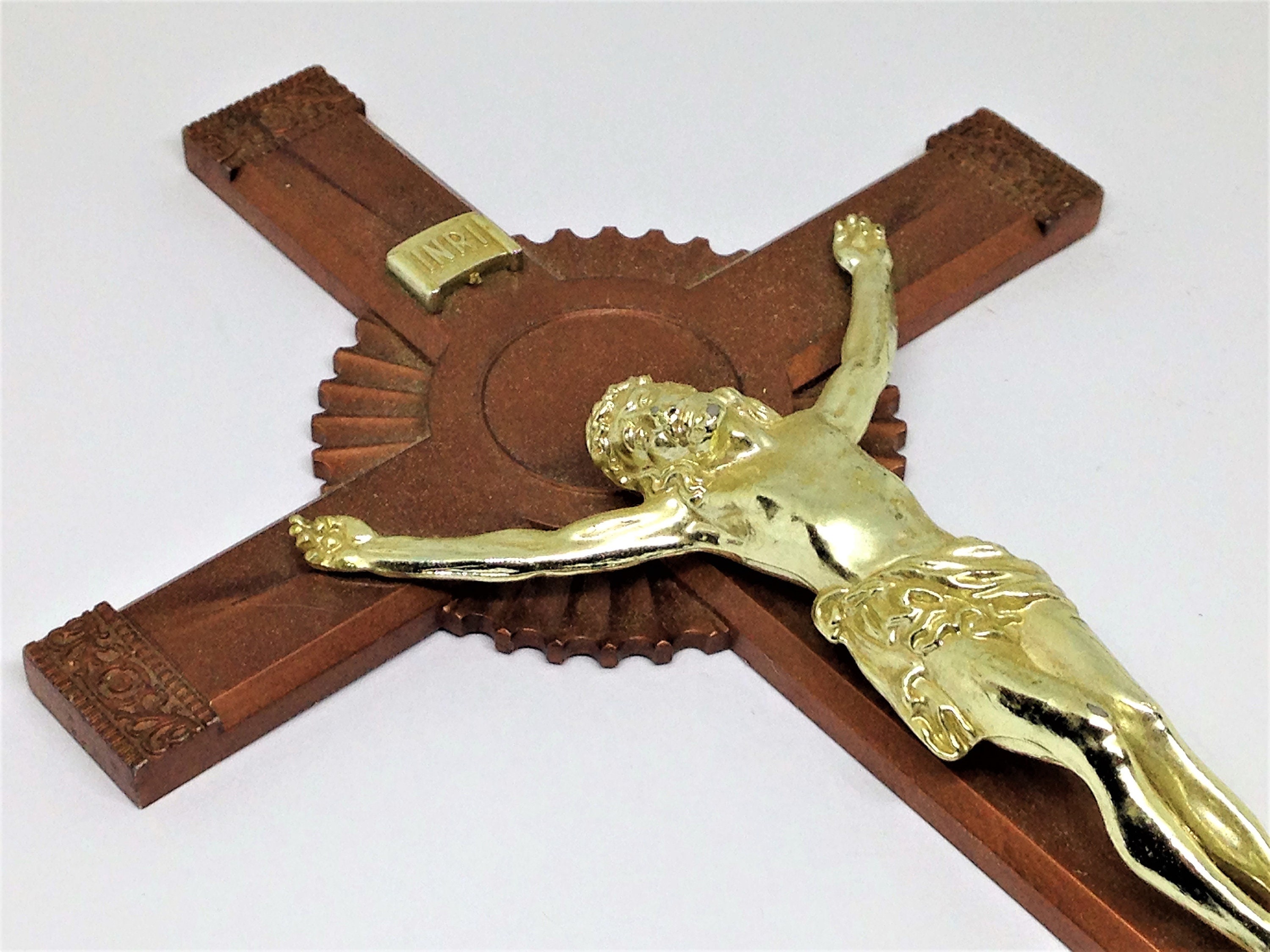 Vintage Plastic Crucifix Copper Crucifix Vintage Crucifix - Etsy
