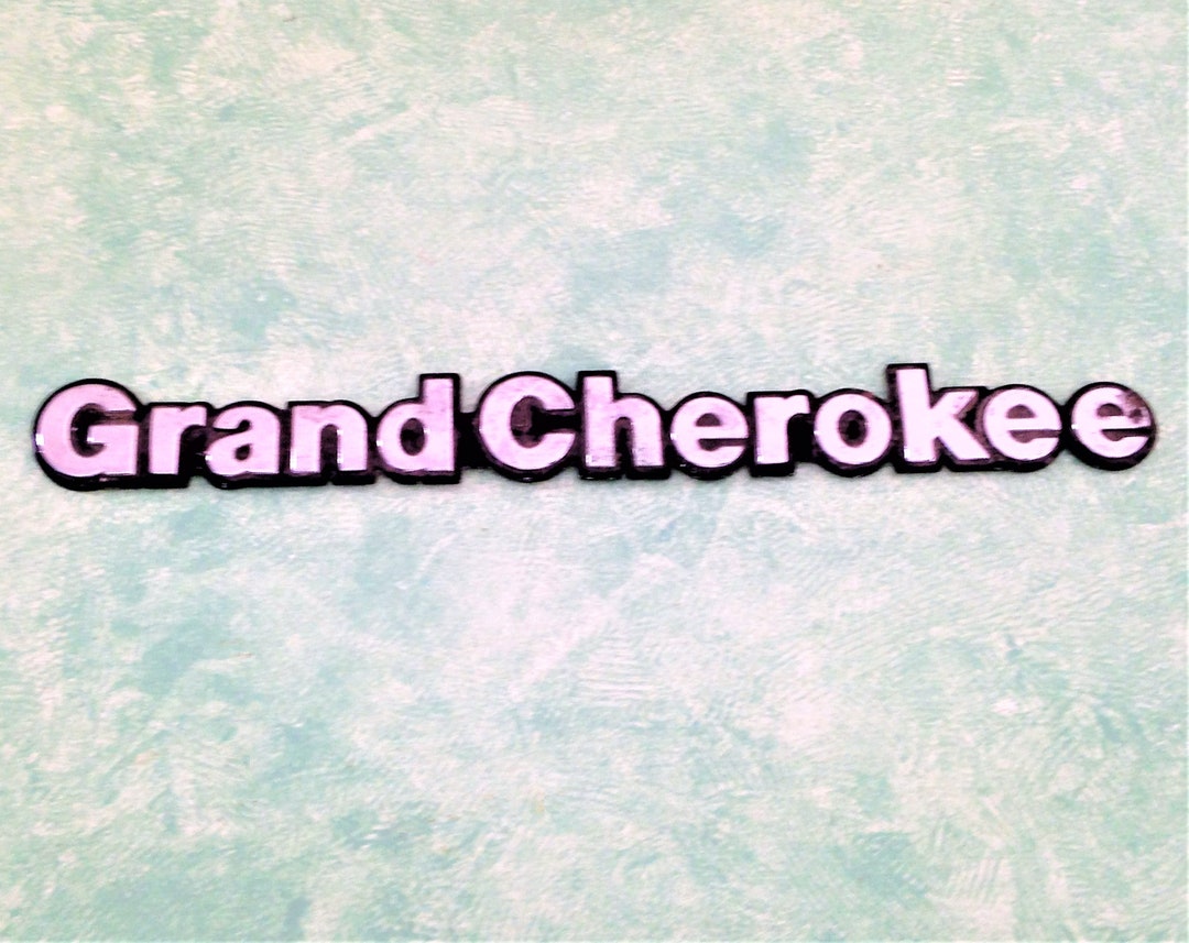 Vintage Car Ornament, Grand Cherokee Emblem, Cherokee Car Badge, Car ...