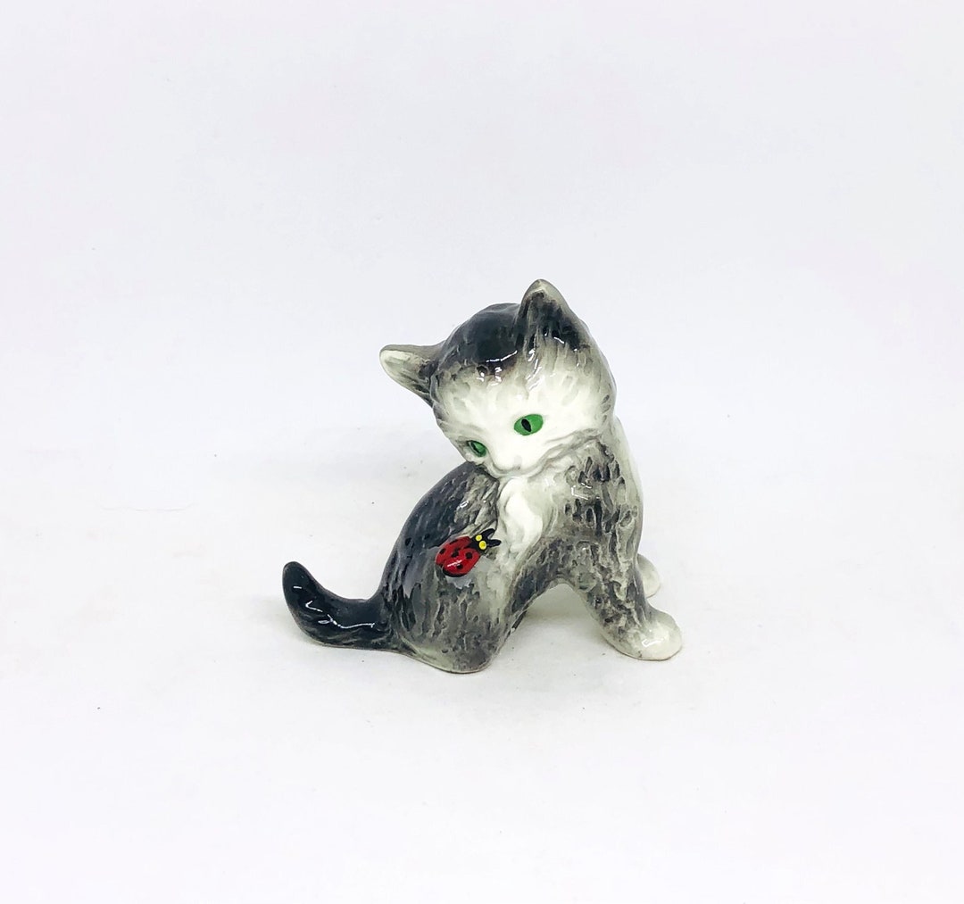 Goebel Cat Statue, Goebel Tiger Cat, Germany Goebel, Kitty Figurine ...