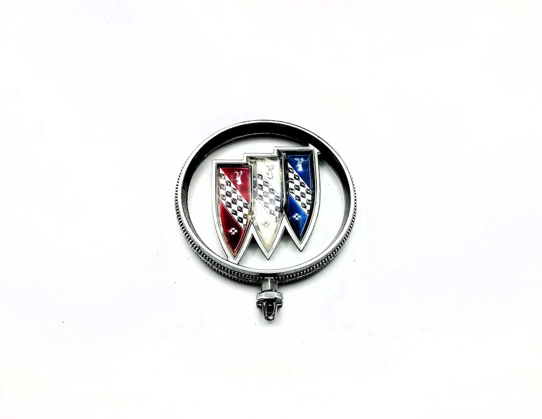Vintage Car Emblem, Red White Blue, Car Badge, Buick Car Emblem, Buick ...