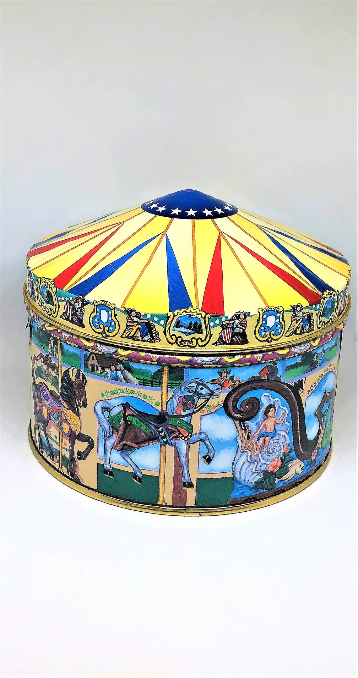 Vintage Hershey Carousel Tin hometown Series Circus Tin | Etsy