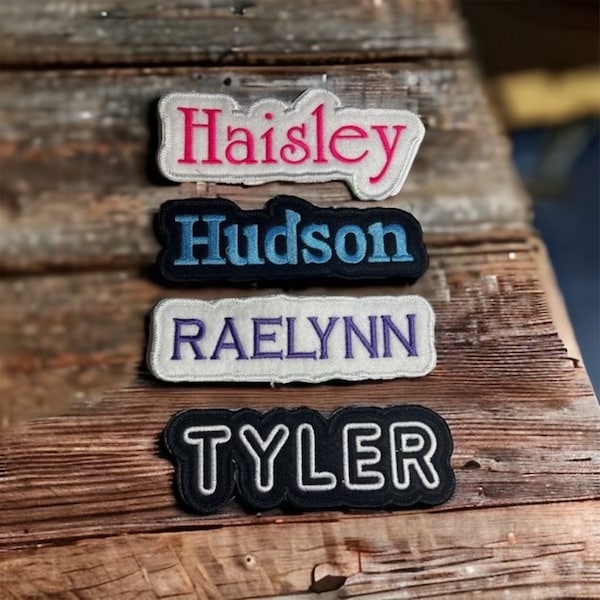 Iron on Backpack Name Patches - Etsy