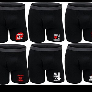 Personalized Boxer Briefs Valentine's Day Gift for Him, Novelty Gift ...