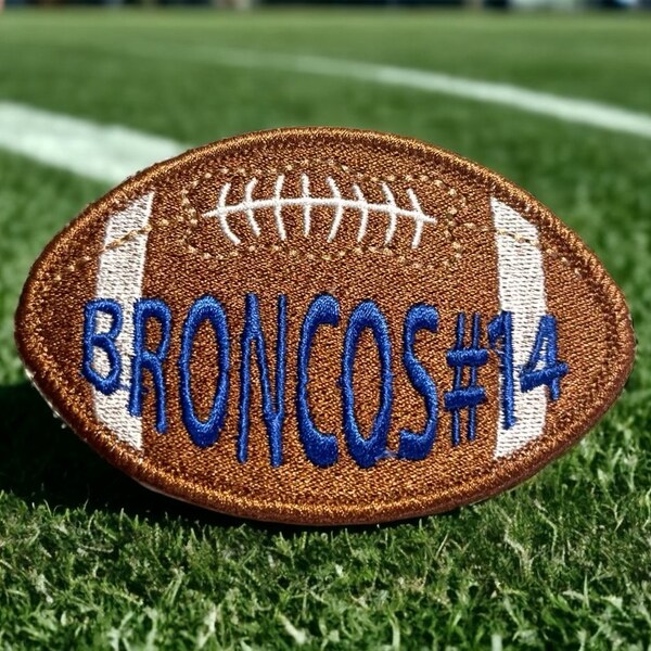 Embroidered Football - Etsy