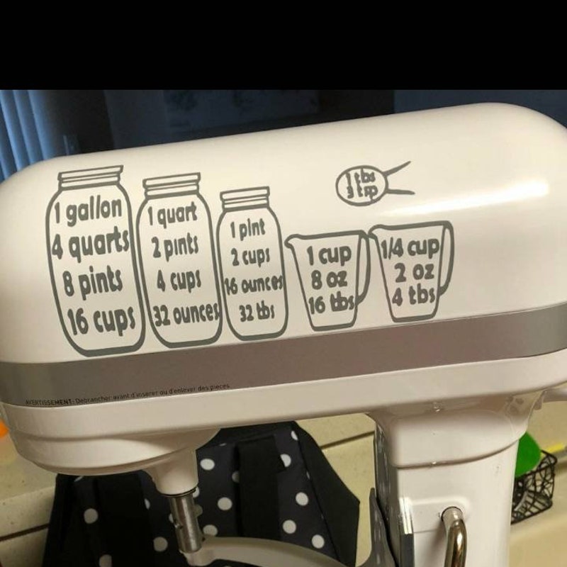 Kitchenaid Mixer Decals - Etsy