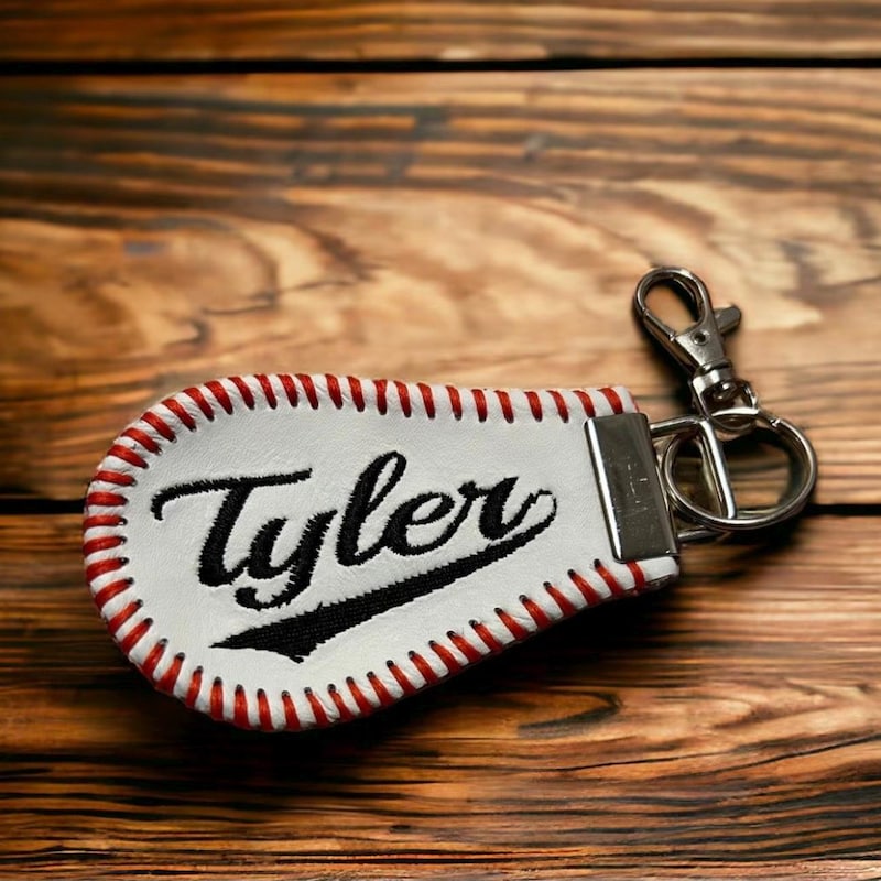 Baseball Keychain - Etsy