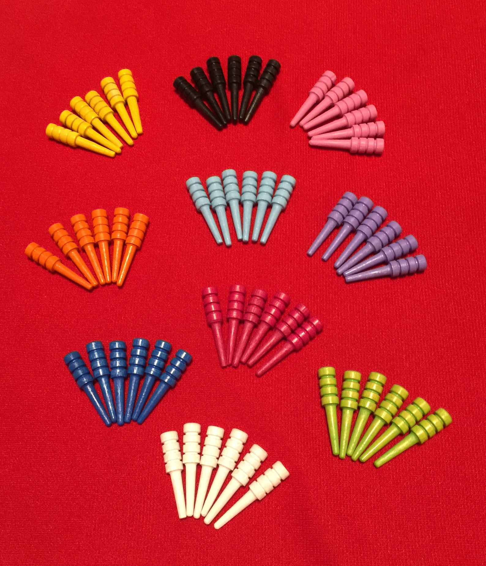 Pegs and Jokers 10 Player Wooden Cribbage Pegs FREE SHIPPING! - Etsy