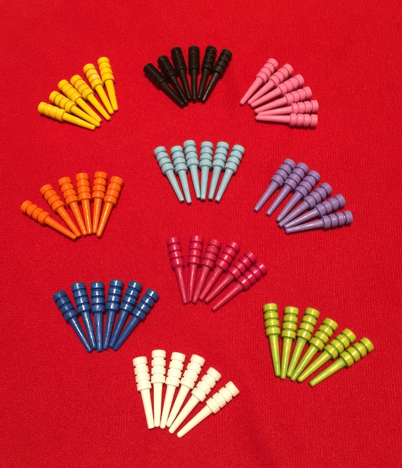 Pegs and Jokers 10 Player Wooden Cribbage Pegs FREE SHIPPING! - Etsy