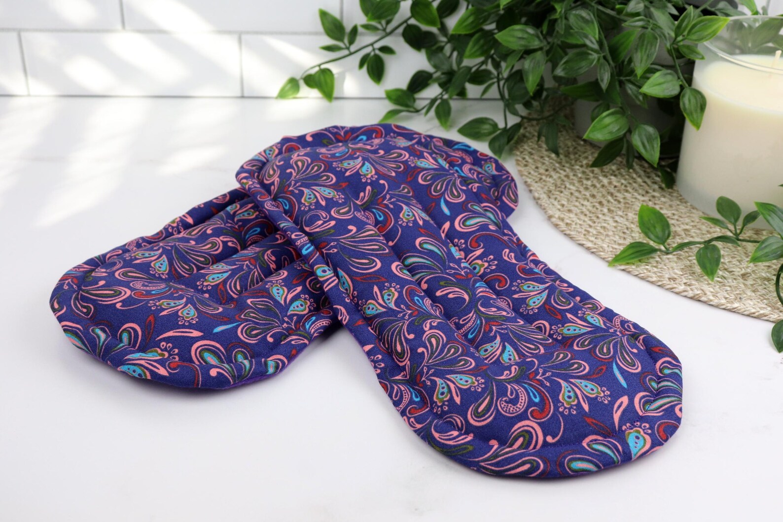 Microwavable, Foot Warmer Inserts for Slippers or Socks. Reusable, Heat ...