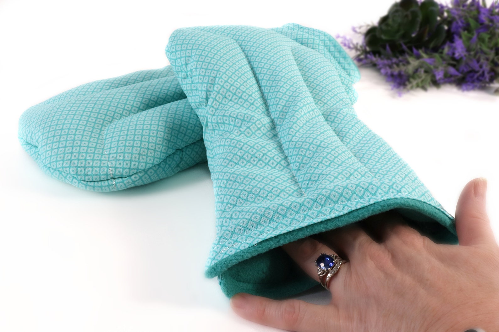 Heat Therapy Hand Warming Mitts. Microwave Heating Pad for Hand ...