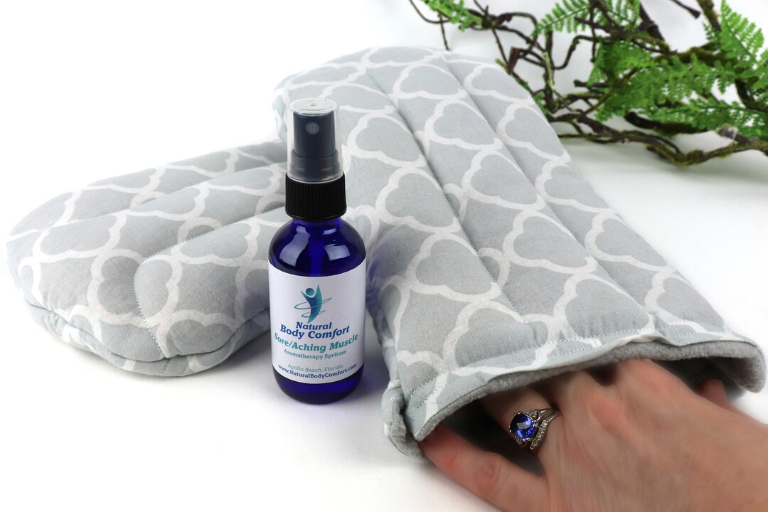 Heat Therapy Hand Warming Mitts. Microwaveable Flax & Rice Bag. (set of ...