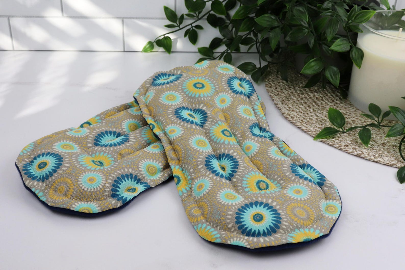 Microwavable, Foot Warmer Inserts for Slippers or Socks. Reusable, Heat ...