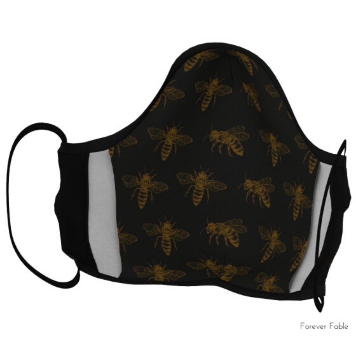 Bees Face Mask / Eco Cloth Fabric Face Covering / Washable Cotton ...