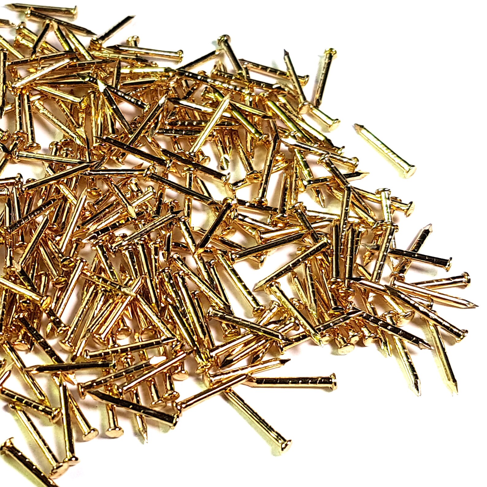500pcs 17x3/8 14 X 10mm Escutcheon Pins Nails Brass - Etsy