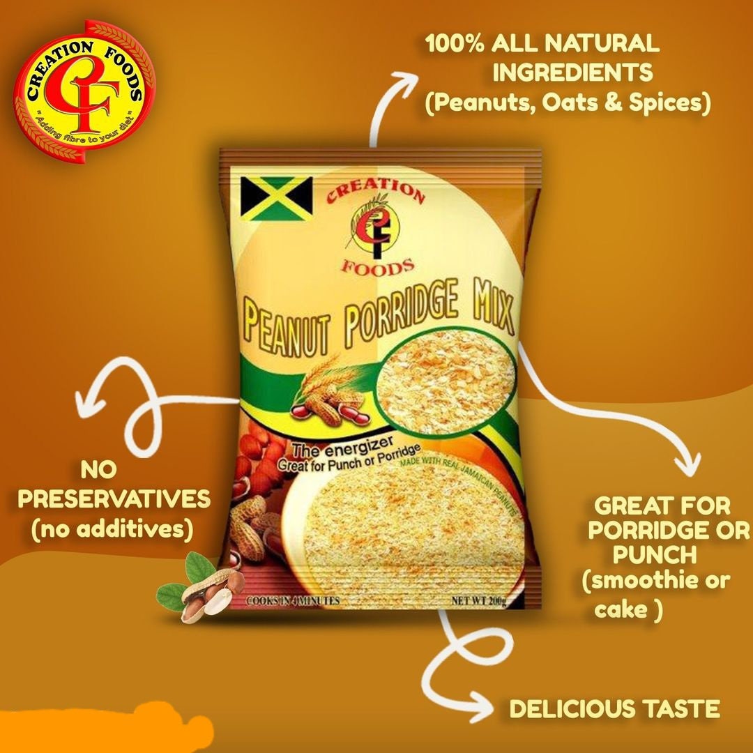 Creation Foods Porridge Mix, Peanut Porridge, Jamaican Porridge, Cereal ...