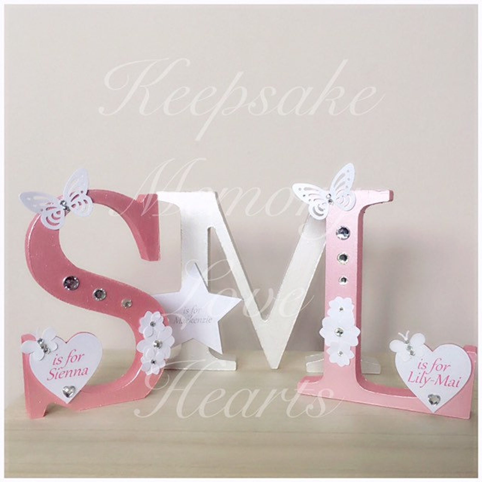 Personalised Free Standing 15cm Letter - Etsy
