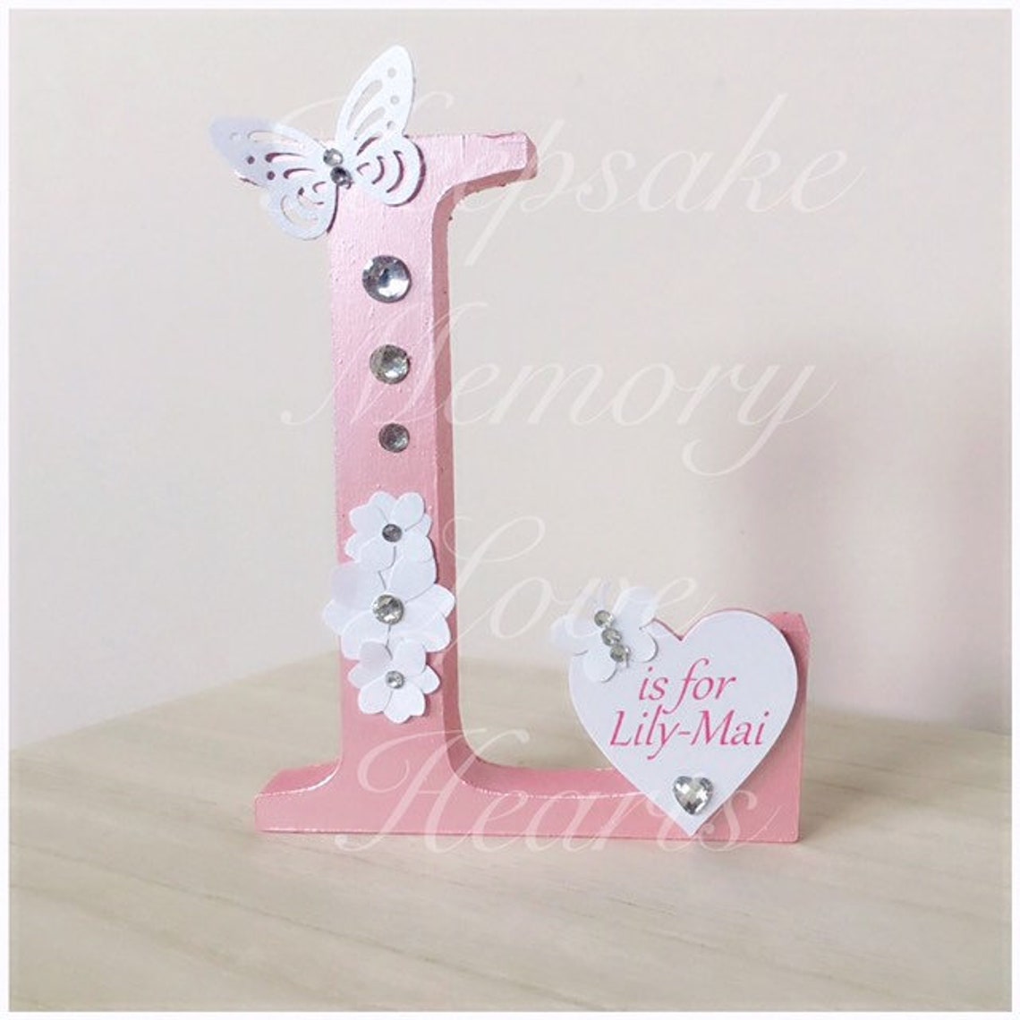 Personalised Free Standing 15cm Letter - Etsy