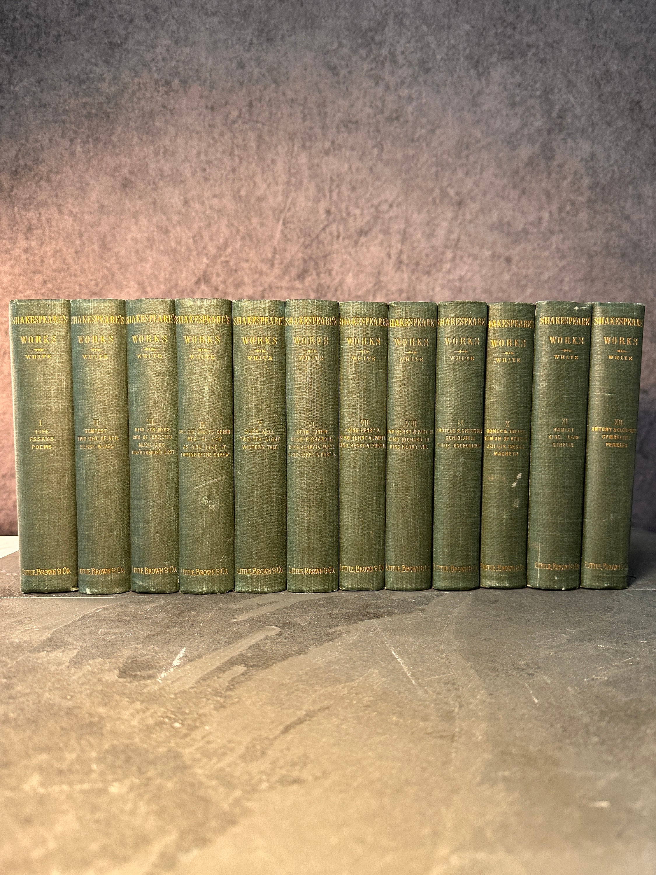 Rare - the Works of William Shakespeare Complete Set (12 Volumes) - Etsy