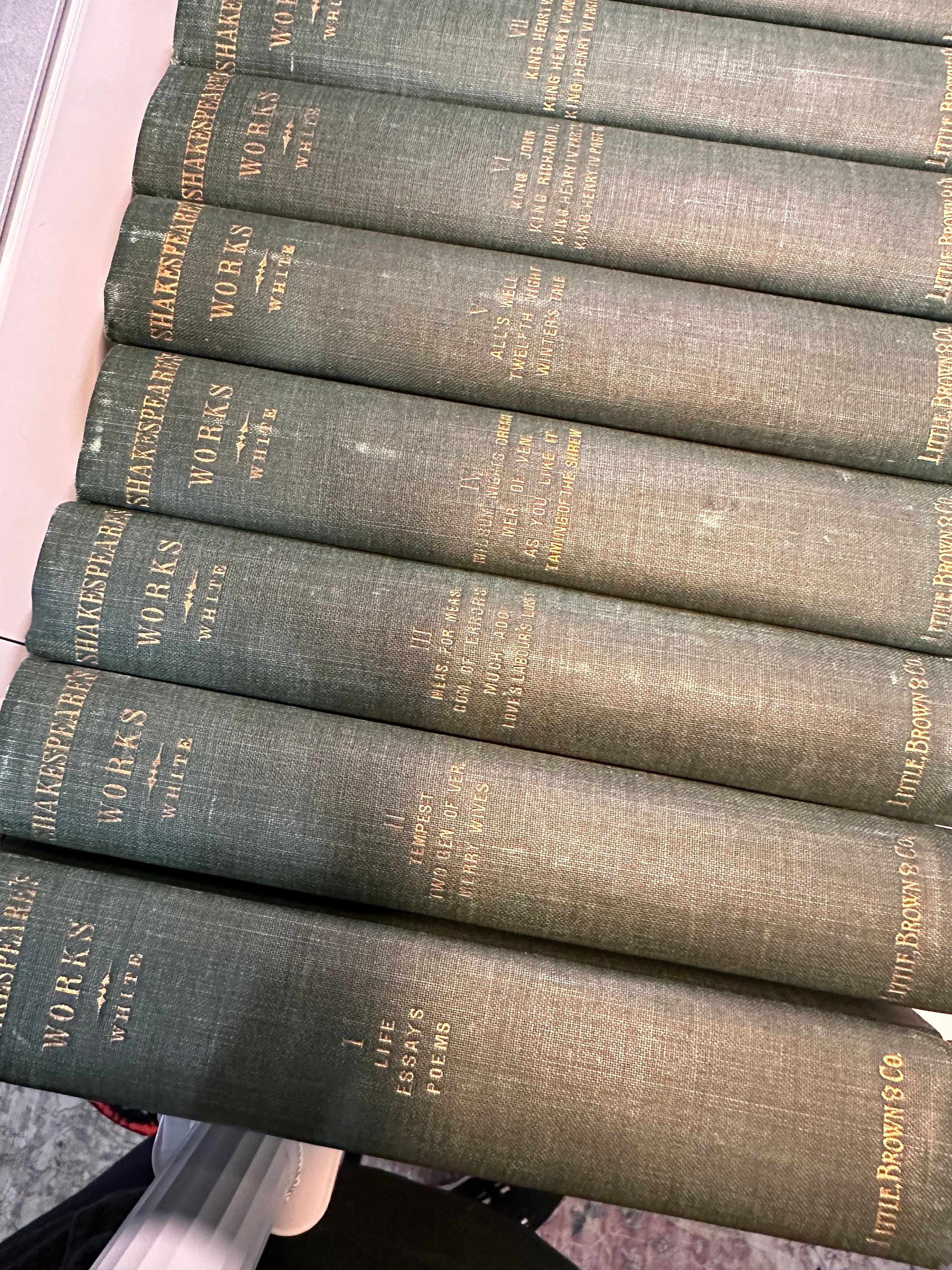 Rare - the Works of William Shakespeare Complete Set (12 Volumes) - Etsy