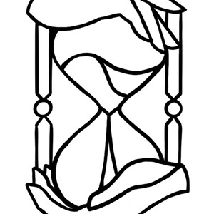 Mr. Sandman Hourglass Stained Glass Pattern (for Hobby Use) - Etsy