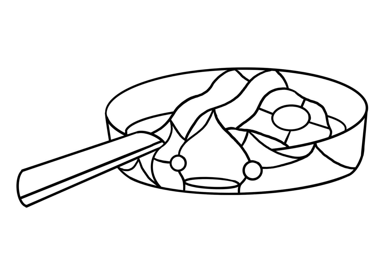 Calcifer Breakfast Pan Stained Glass Pattern for Hobby Use - Etsy