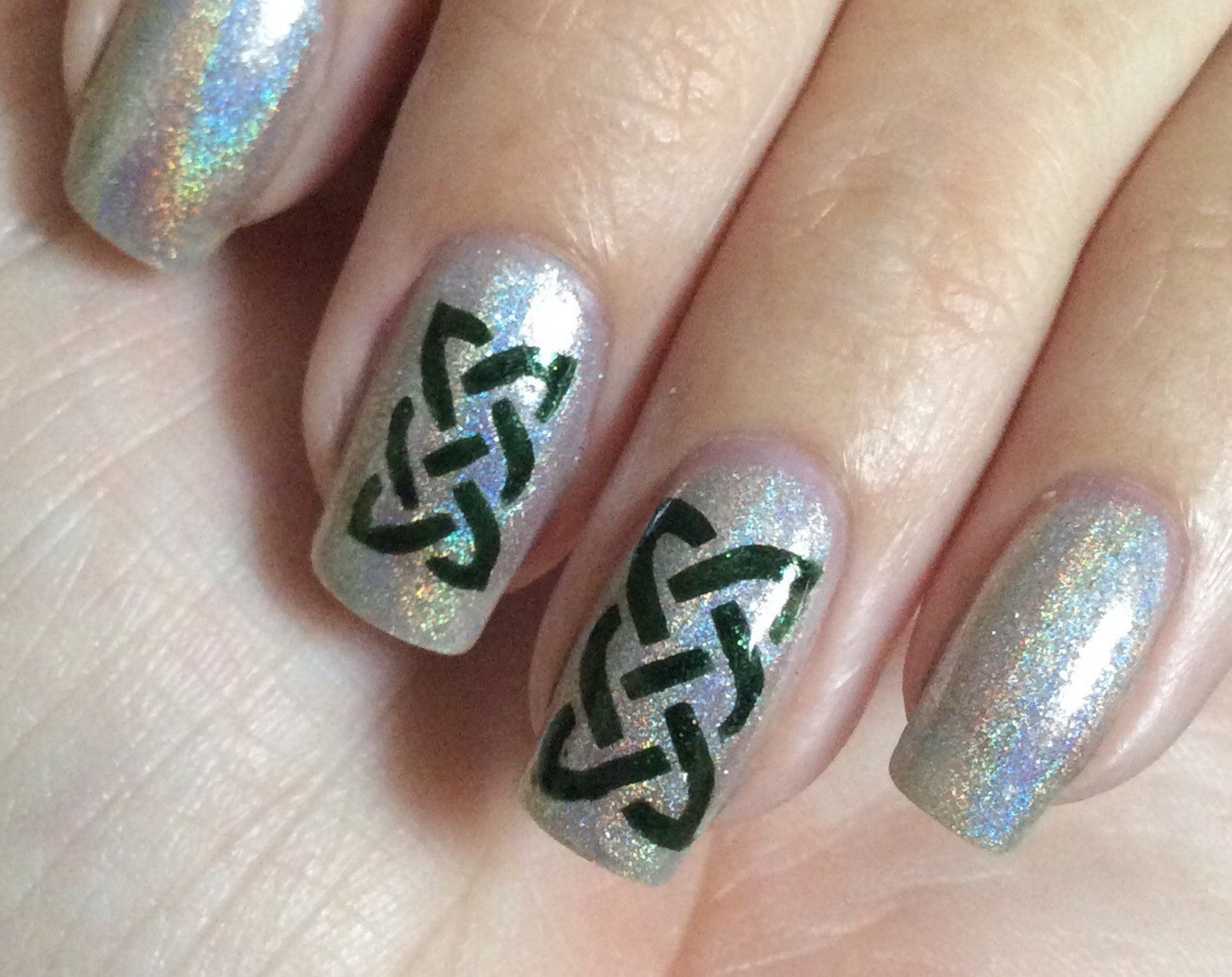 Celtic Braid Nail Stencils | Etsy