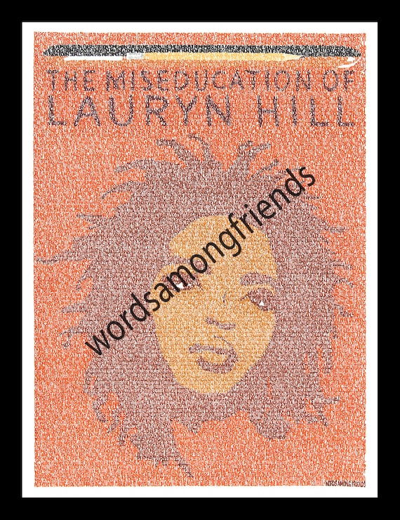 Lauryn Hill Word Art Print - Etsy