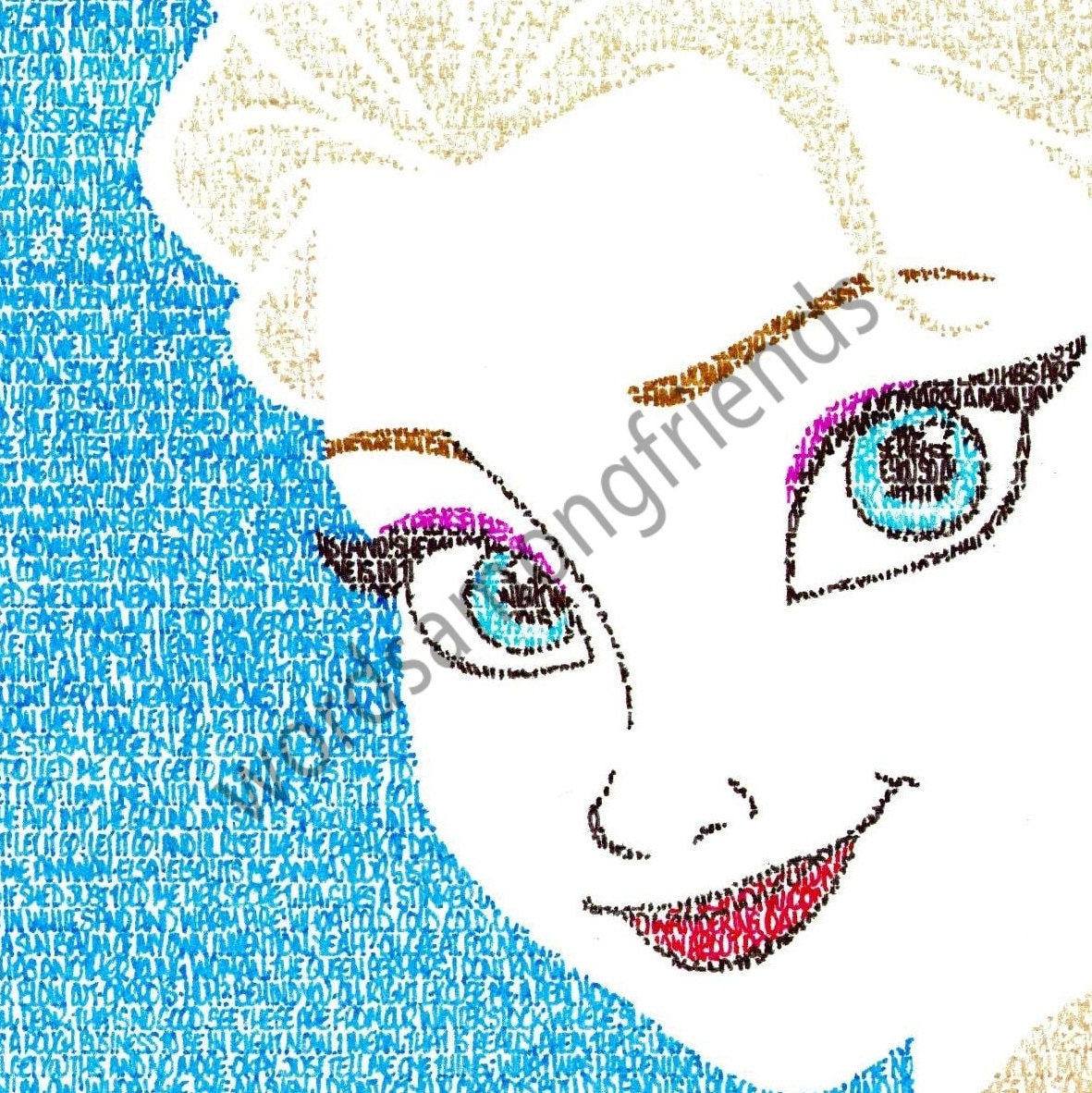 Frozen Word Art Print - Etsy