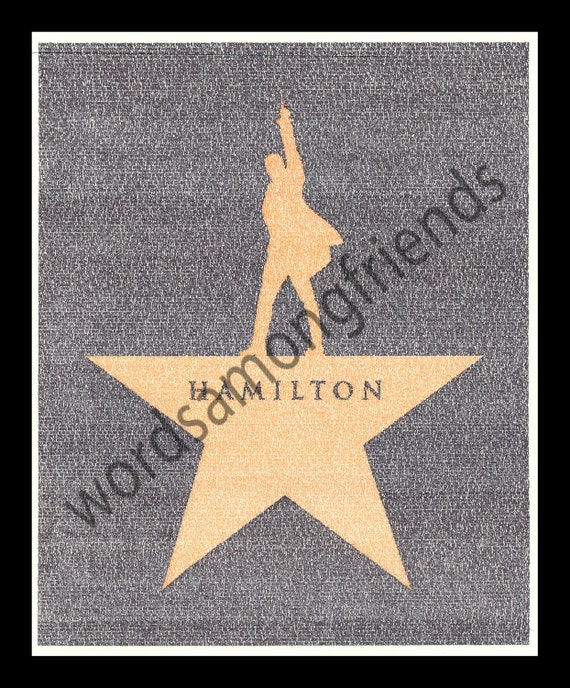Hamilton Word Art Print | Etsy