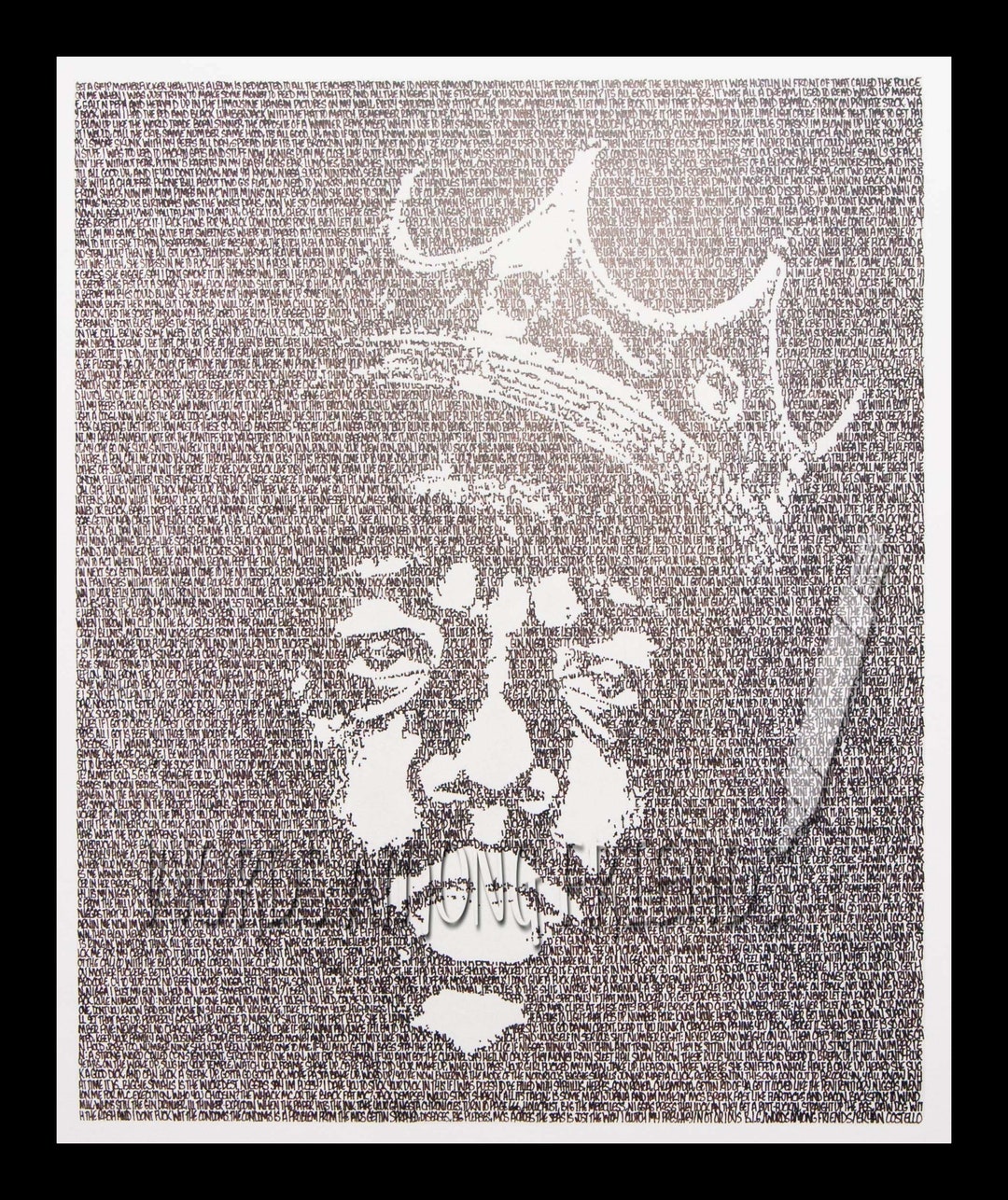 The Notorious B.I.G. Word Art Print - Etsy