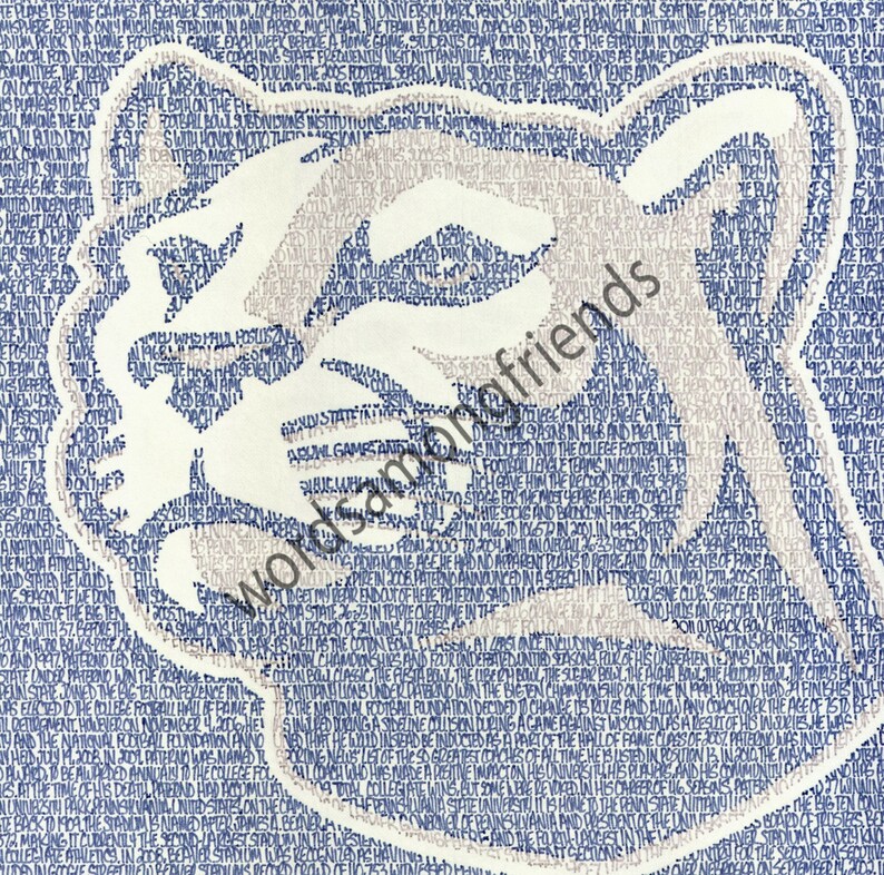 Penn State Word Art Print - Etsy