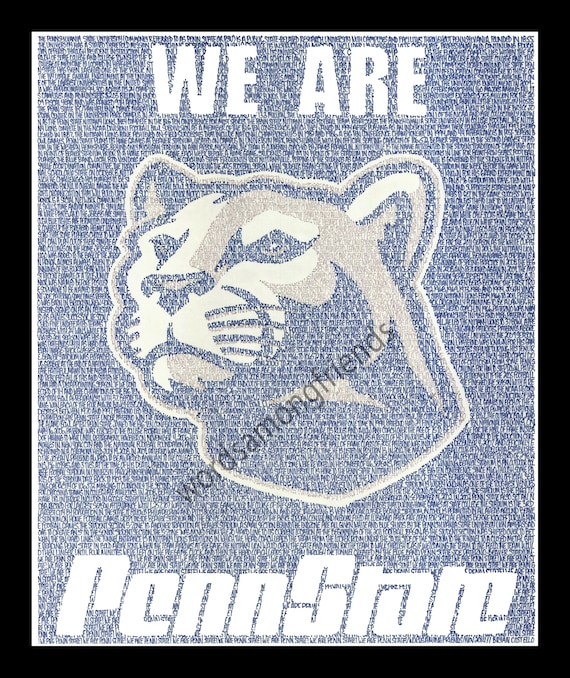 Penn State Word Art Print - Etsy