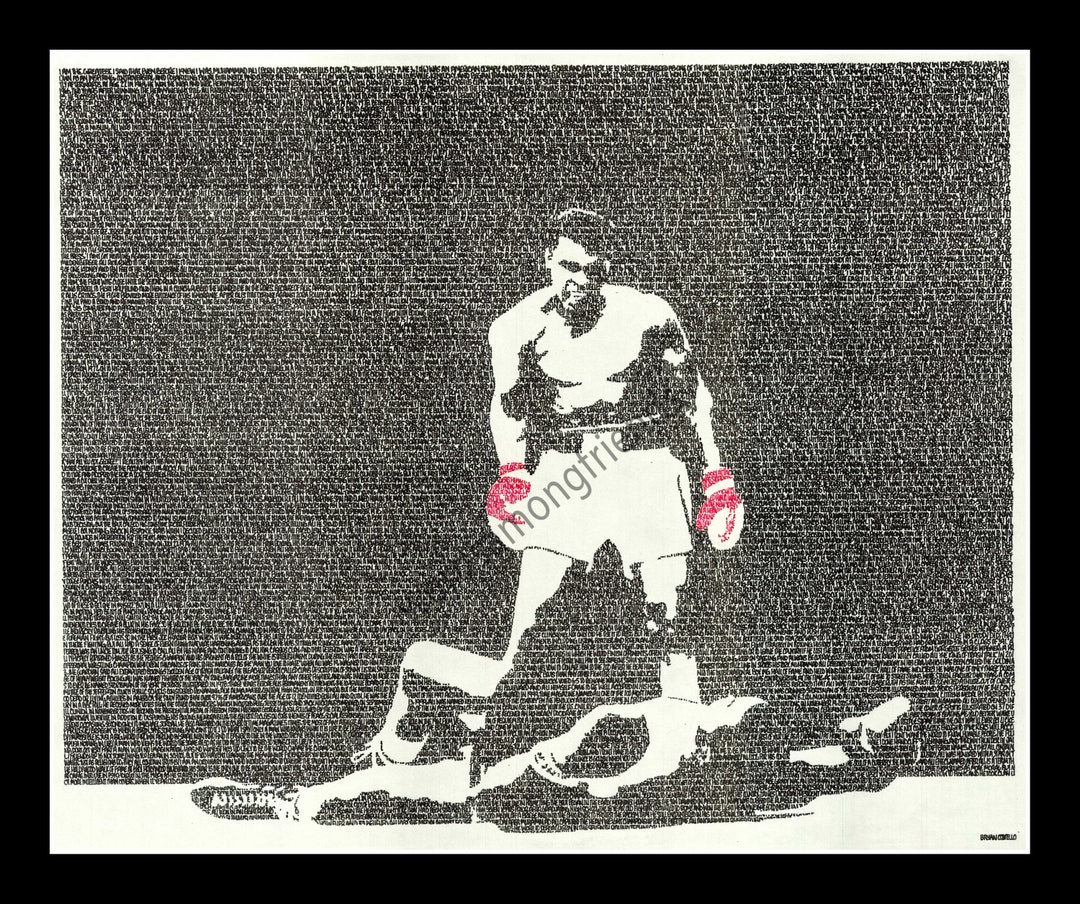 Muhammad Ali Word Art Print - Etsy