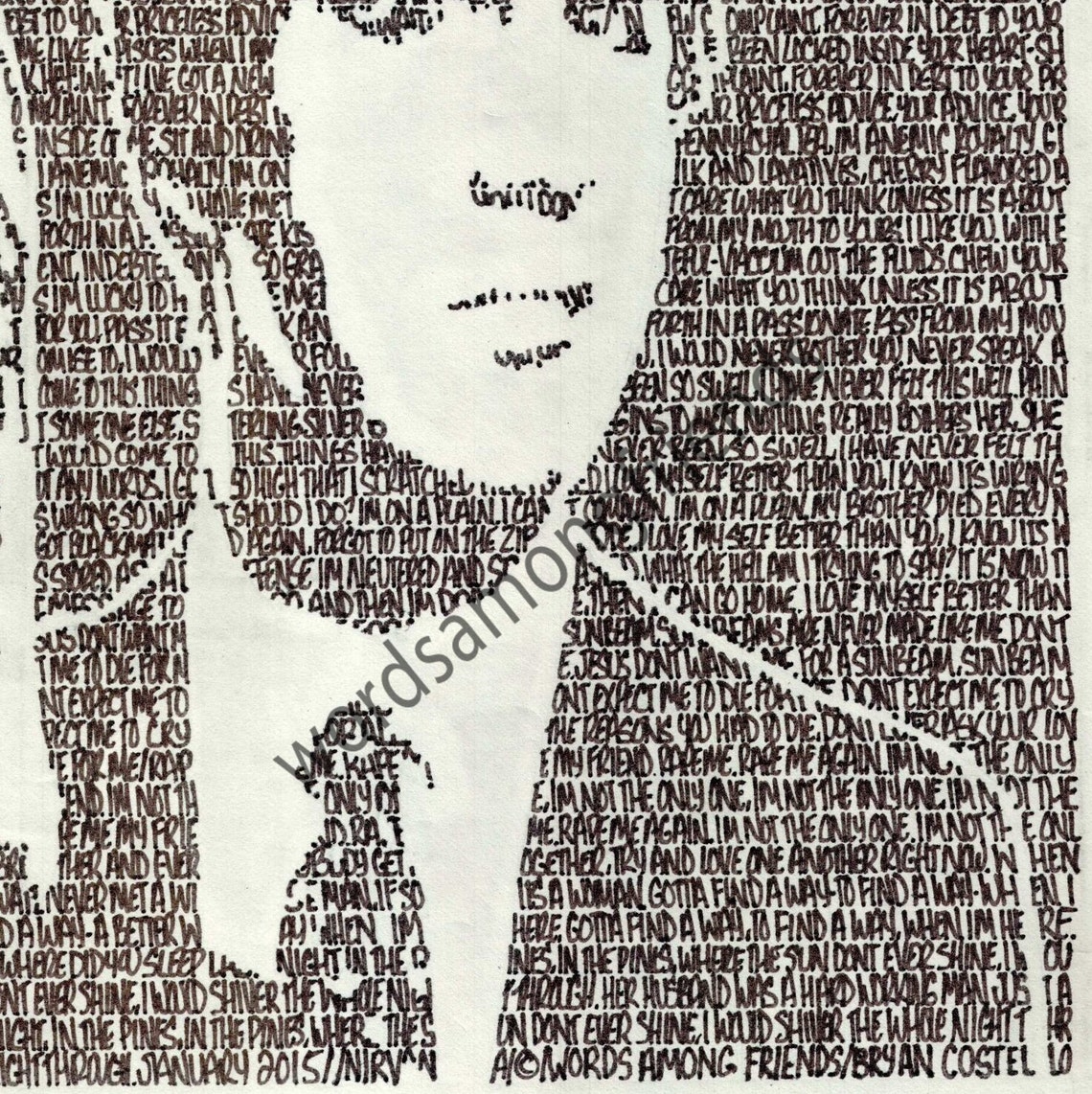 Nirvana Word Art Print - Etsy