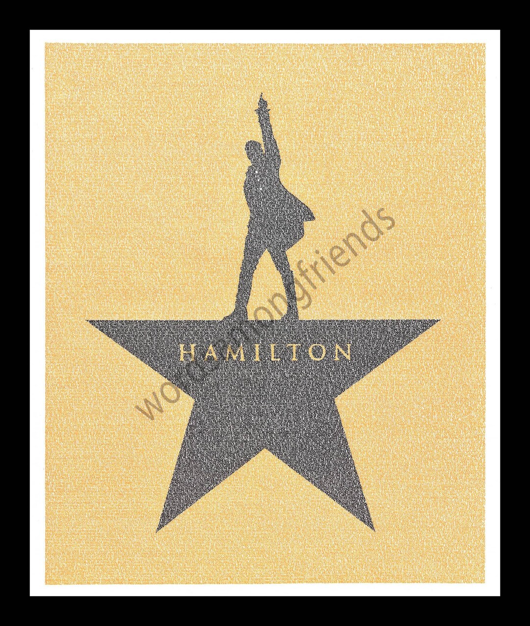 Hamilton Act II Word Art Print - Etsy