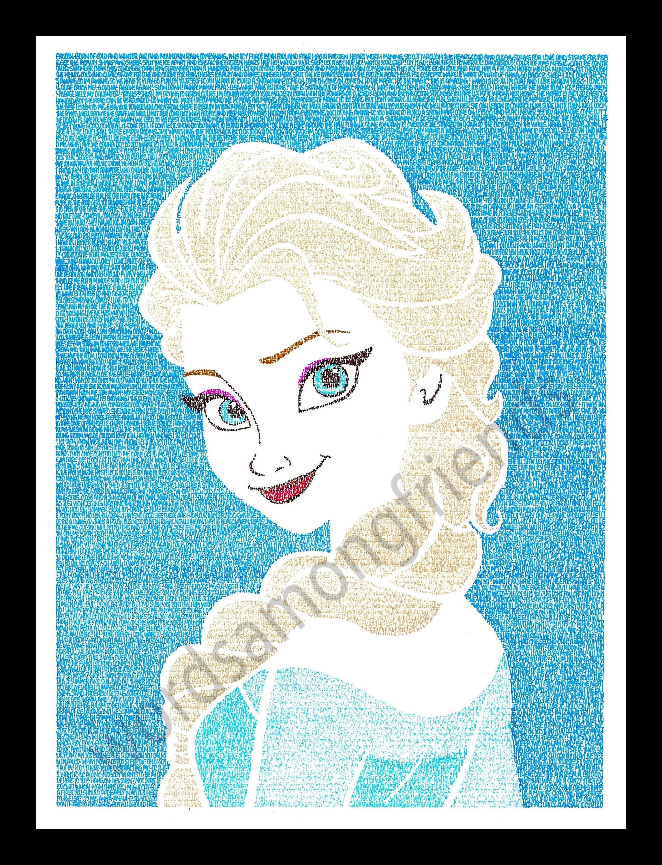 Frozen Word Art Print - Etsy
