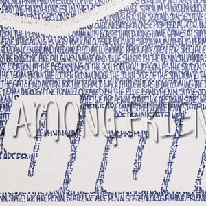 Penn State Word Art Print - Etsy