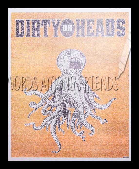 Dirty Heads Word Art Print | Etsy