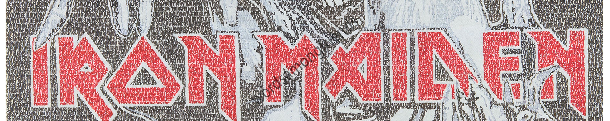 Iron Maiden Word Art Print - Etsy