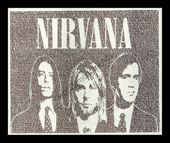 Nirvana Word Art Print | Etsy