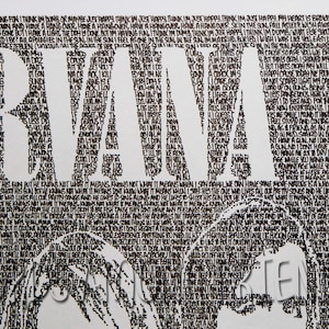Nirvana Word Art Print - Etsy