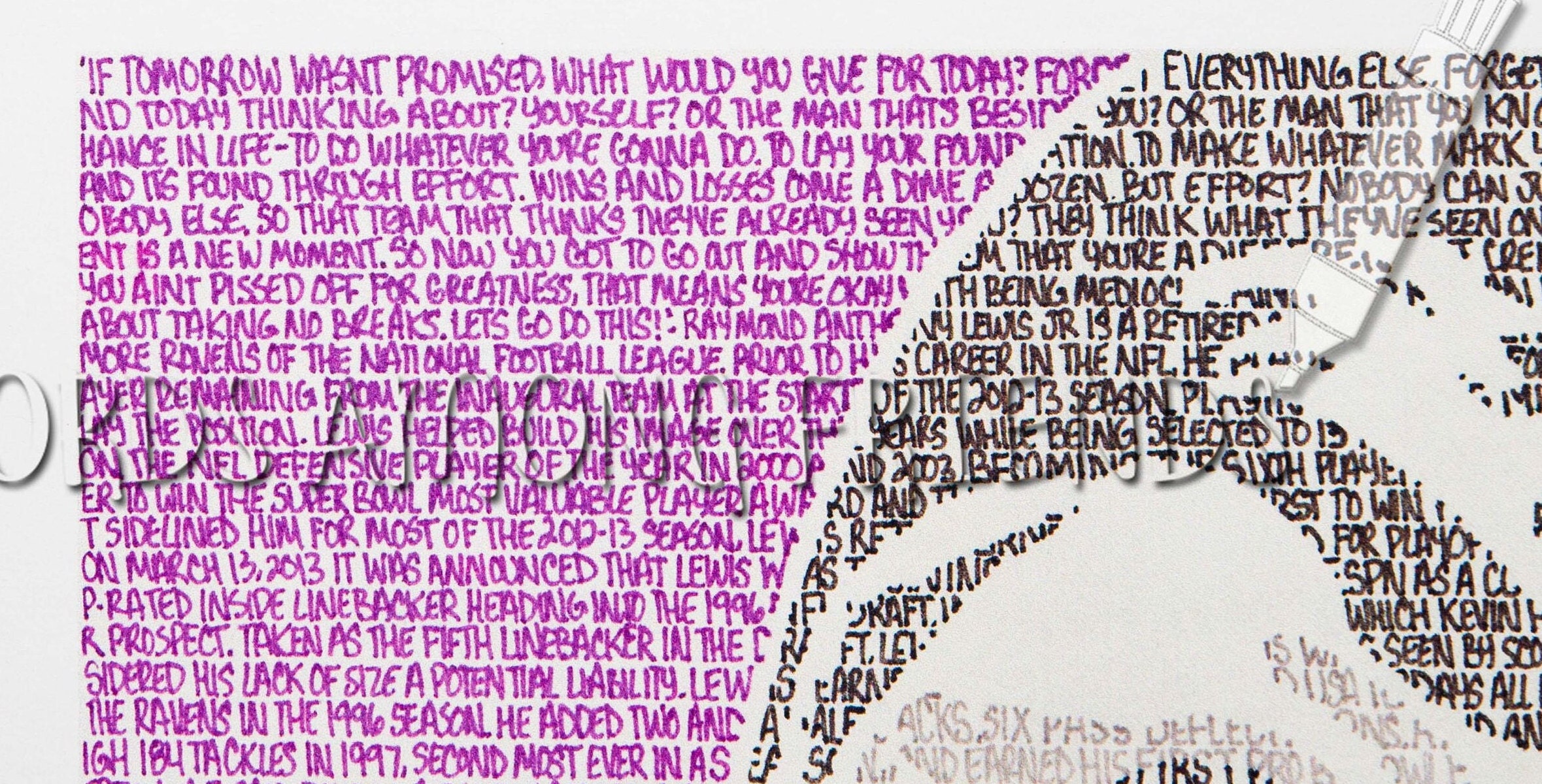 Ray Lewis Word Art Print - Etsy