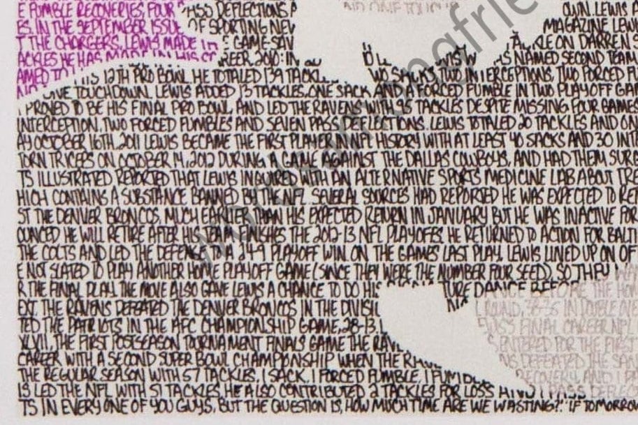 Ray Lewis Word Art Print - Etsy