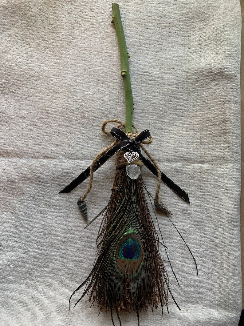 Mini Broom Protection Besom 5 Element Besom Mini Cinnamon - Etsy